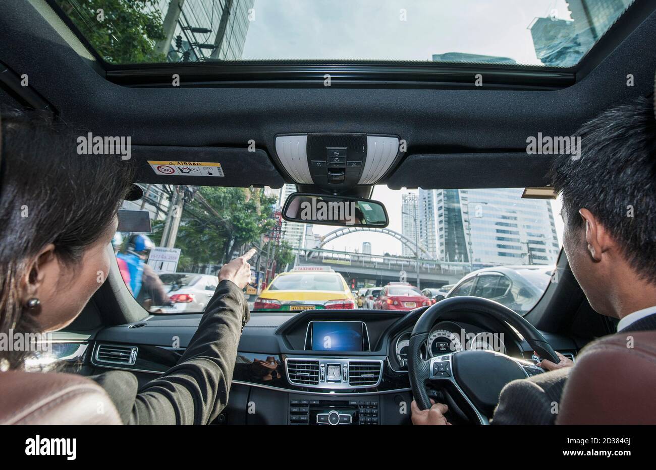 Rush hour steering wheel hi-res stock photography and images - Alamy