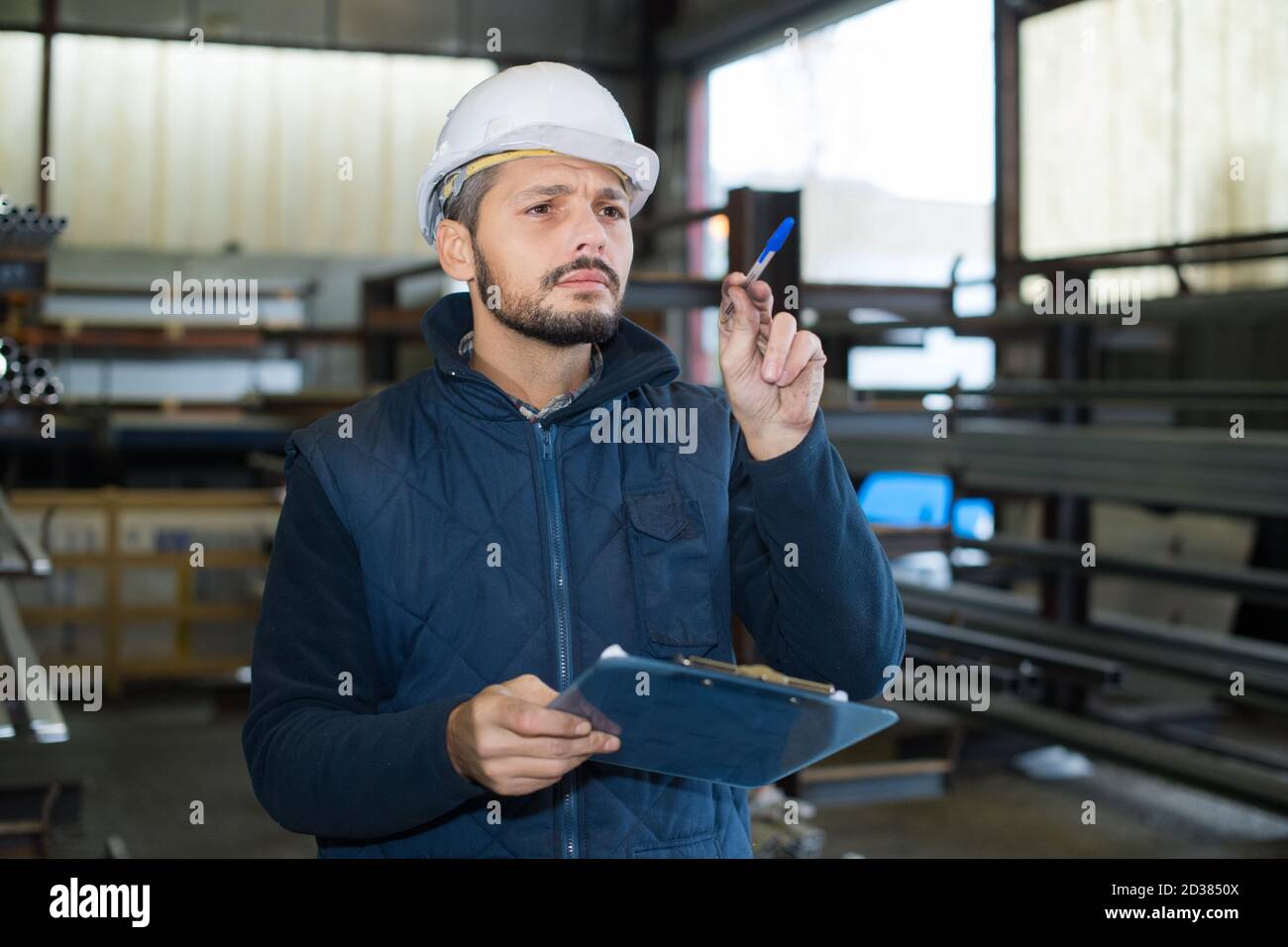 industrial manager in a factory Stock Photo - Alamy