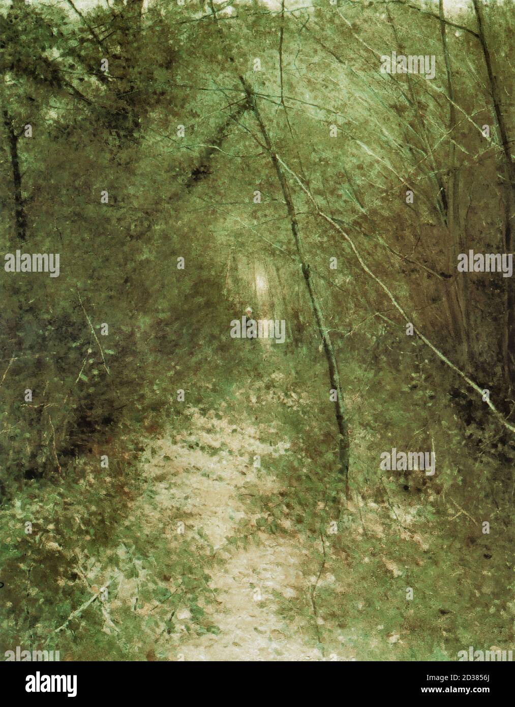 Nordstrom Karl - Forest Glade (Scene from Grez) - Swedish School - 19th ...