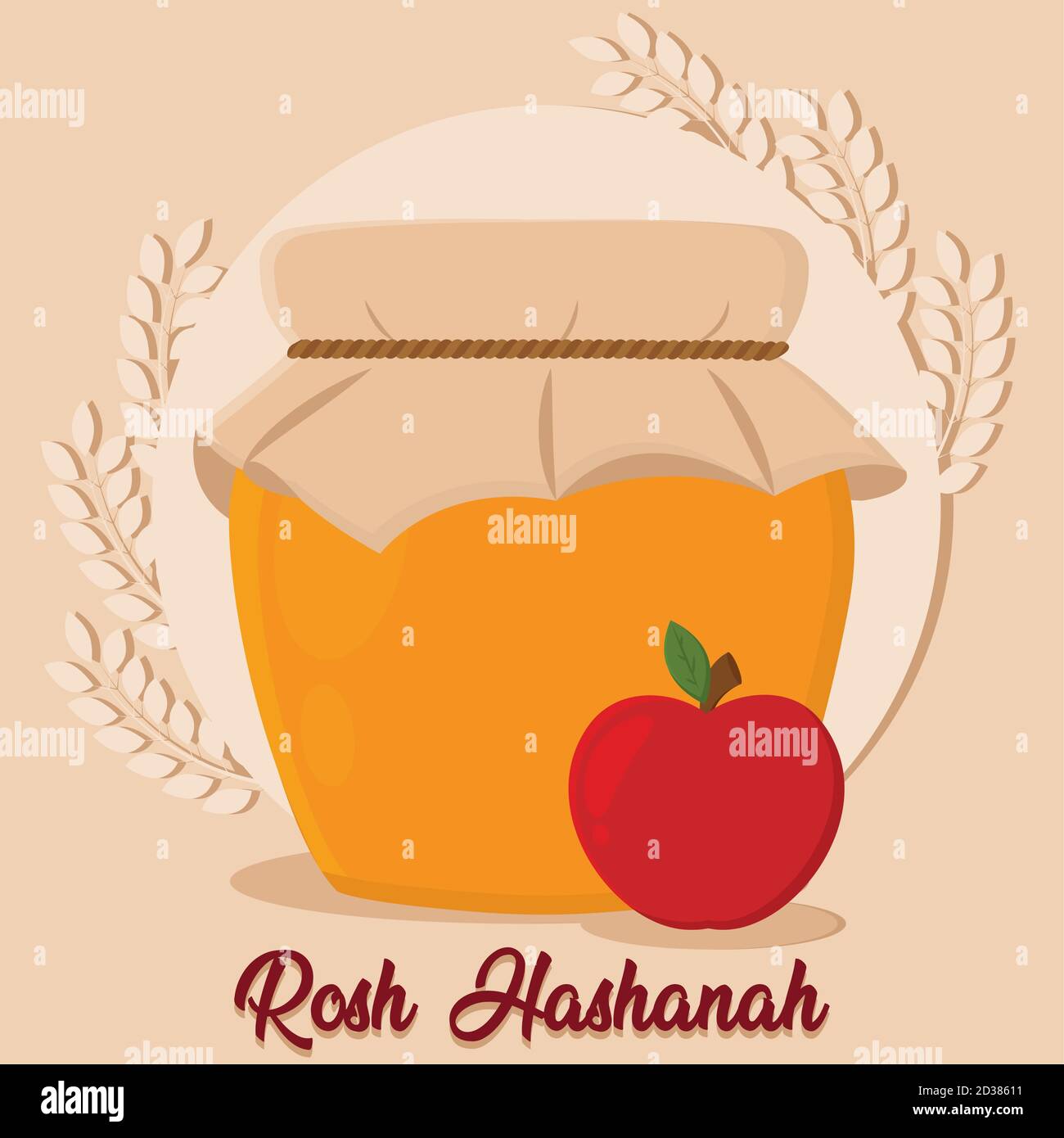 Isolated holiday rosh hashana jewish cartoon- Vector Stock Vector Image ...