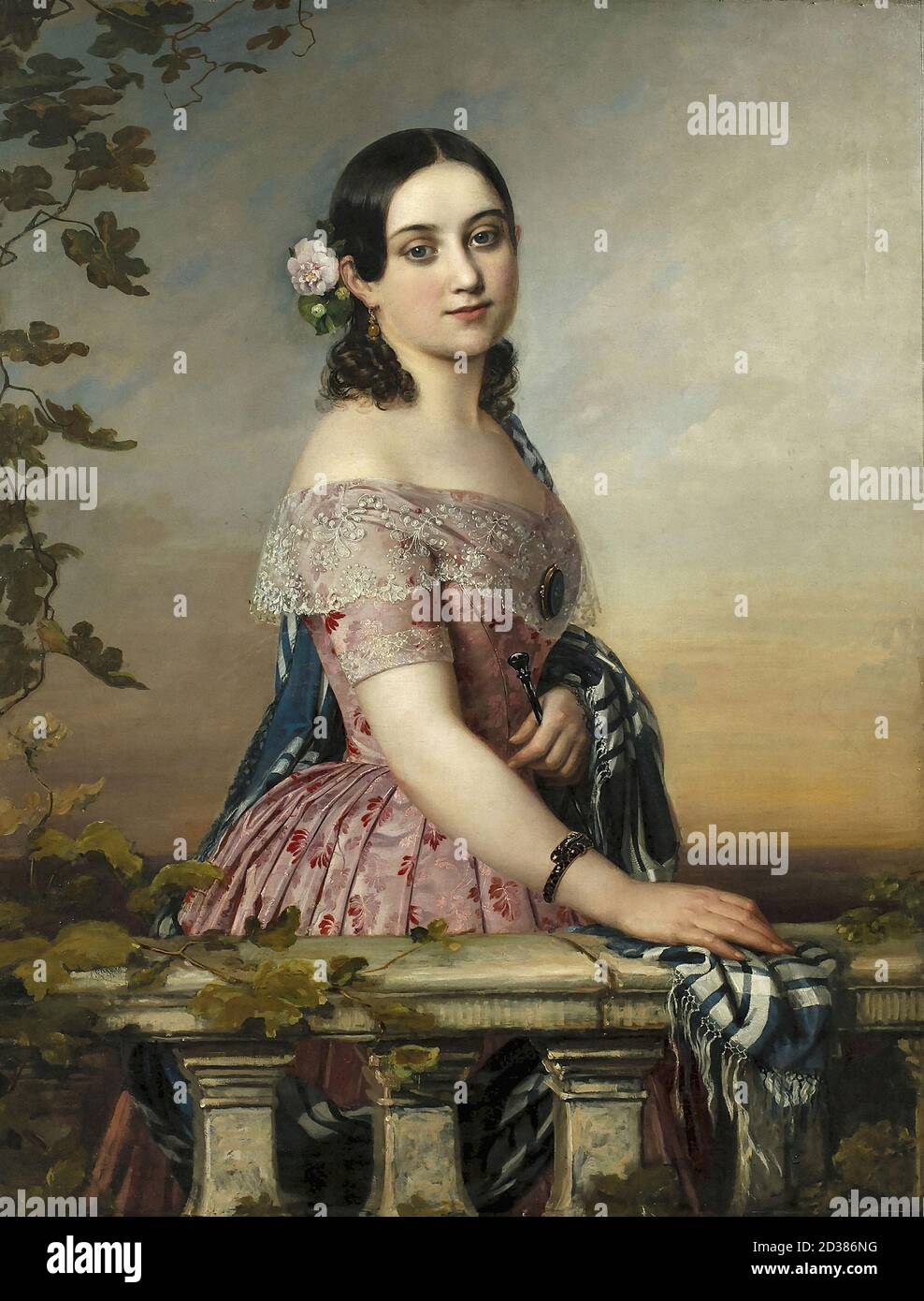 Sodermark Olof Johan - Portrait of Maria Mathilda Moll - Swedish School ...