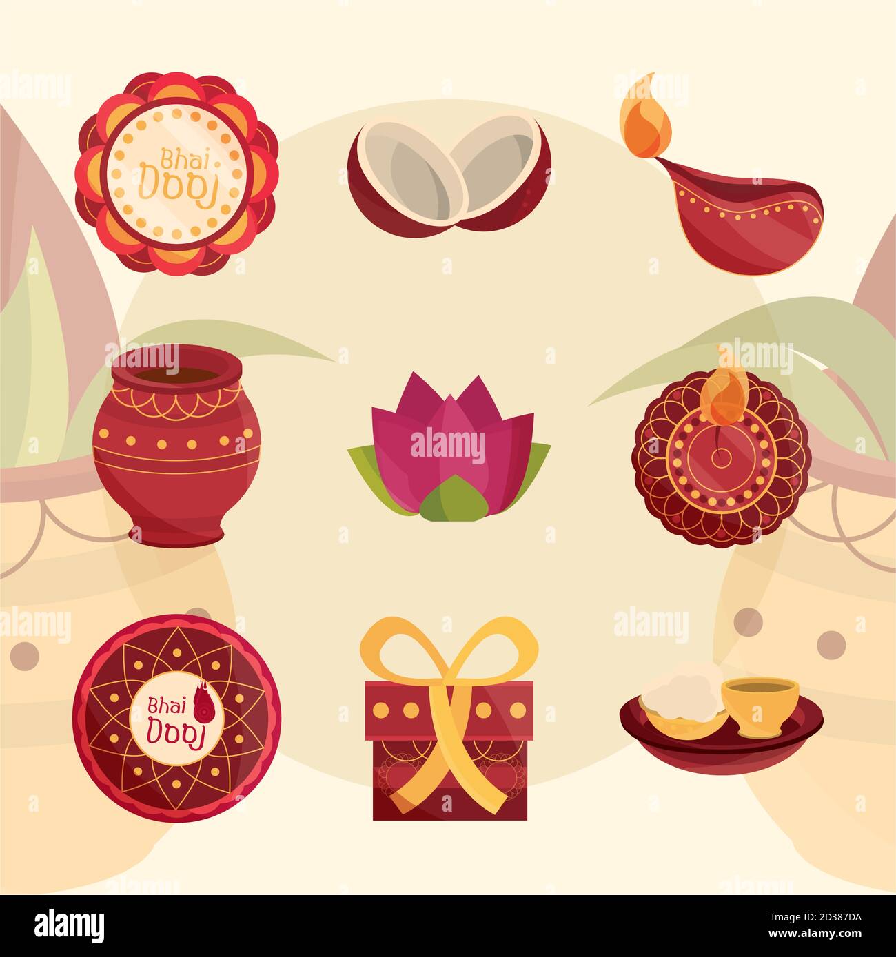 happy bhai dooj, affection sister and brother celebration hindu, icons ...