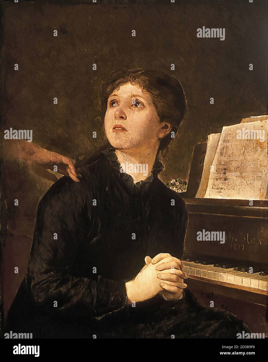 Max Gabriel Cornelis Ritter Von - Woman at the Piano - Czech Republic ...