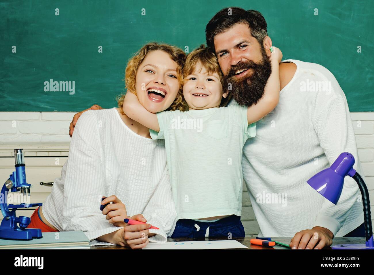 Supporting pupils at school. Parents feeling proud on progress of son ...