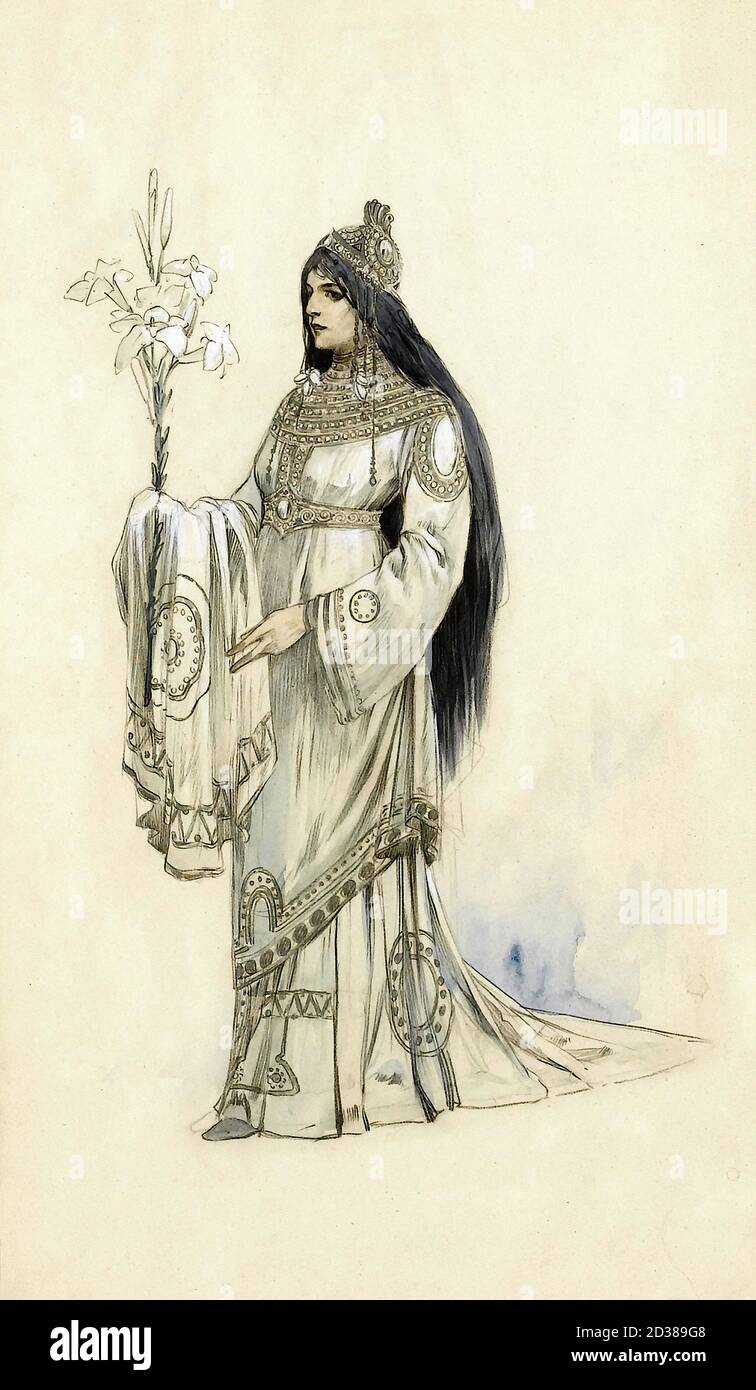 Mucha Alphonse Maria - a Costume Design for the Théâtre De La ...