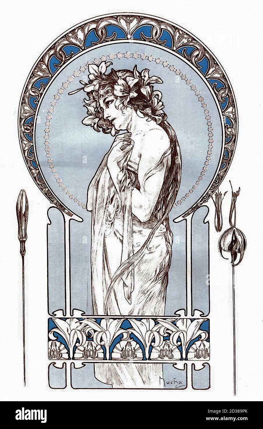 Mucha Alphonse Maria - Documents Décoratifs Plaat 19 - Czech Republic ...