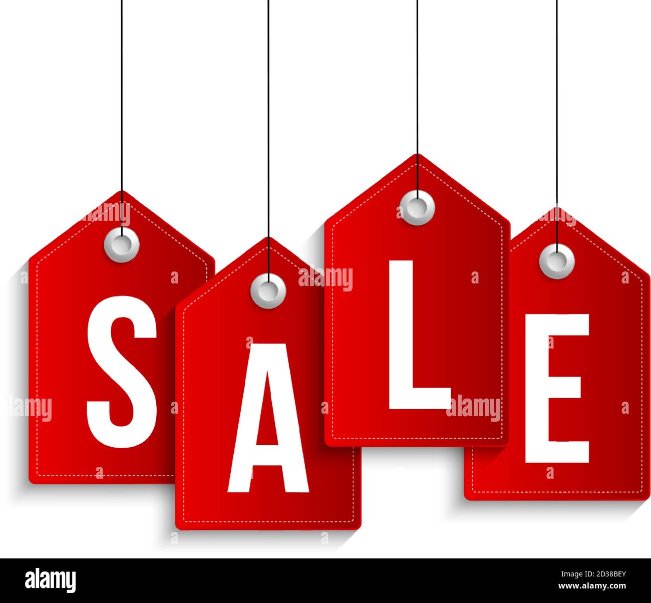 Sale sign hanging on Stock Vector Images - Alamy