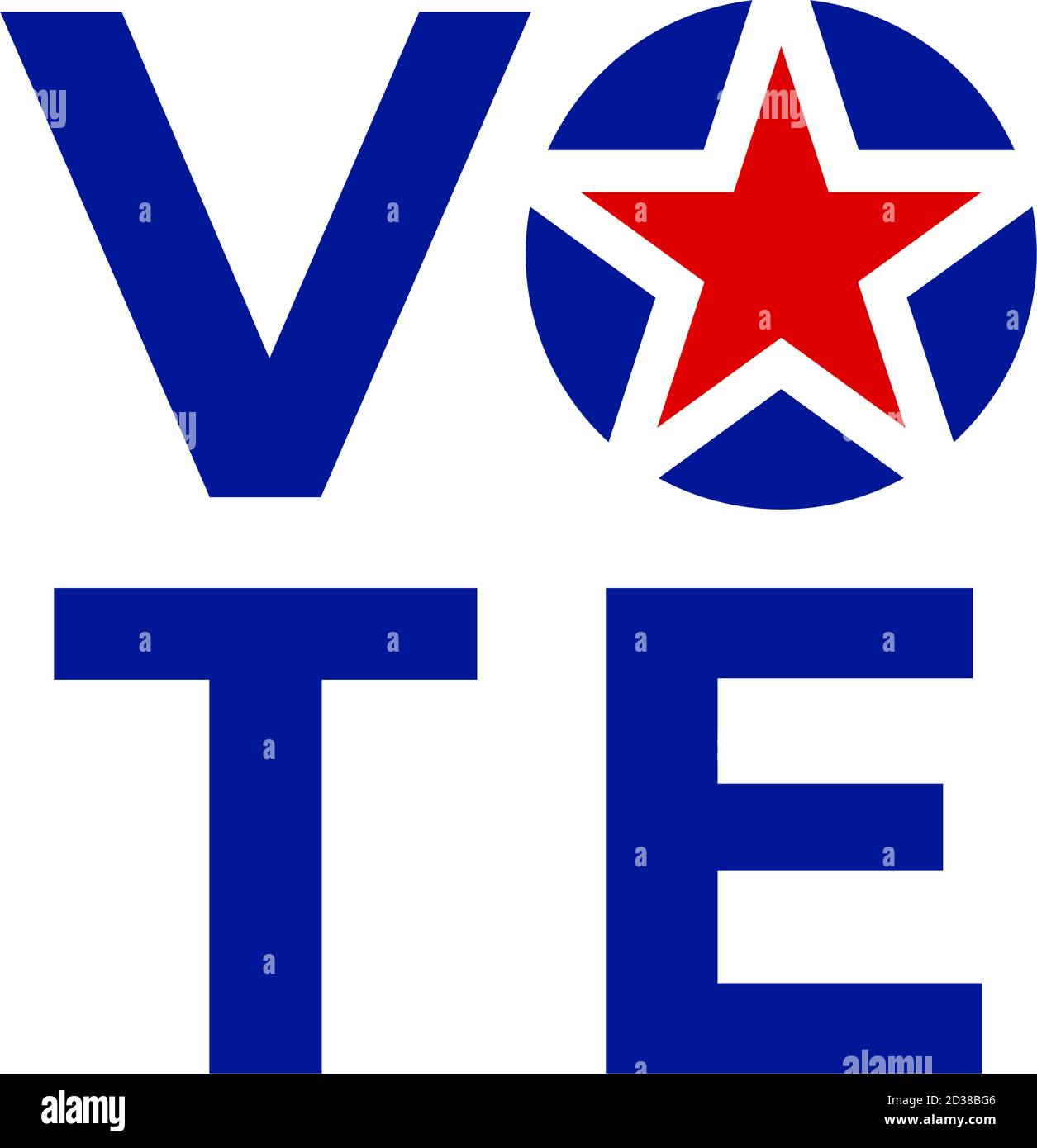 USA Vote text. Vector illustration of Presidential election day Usa ...