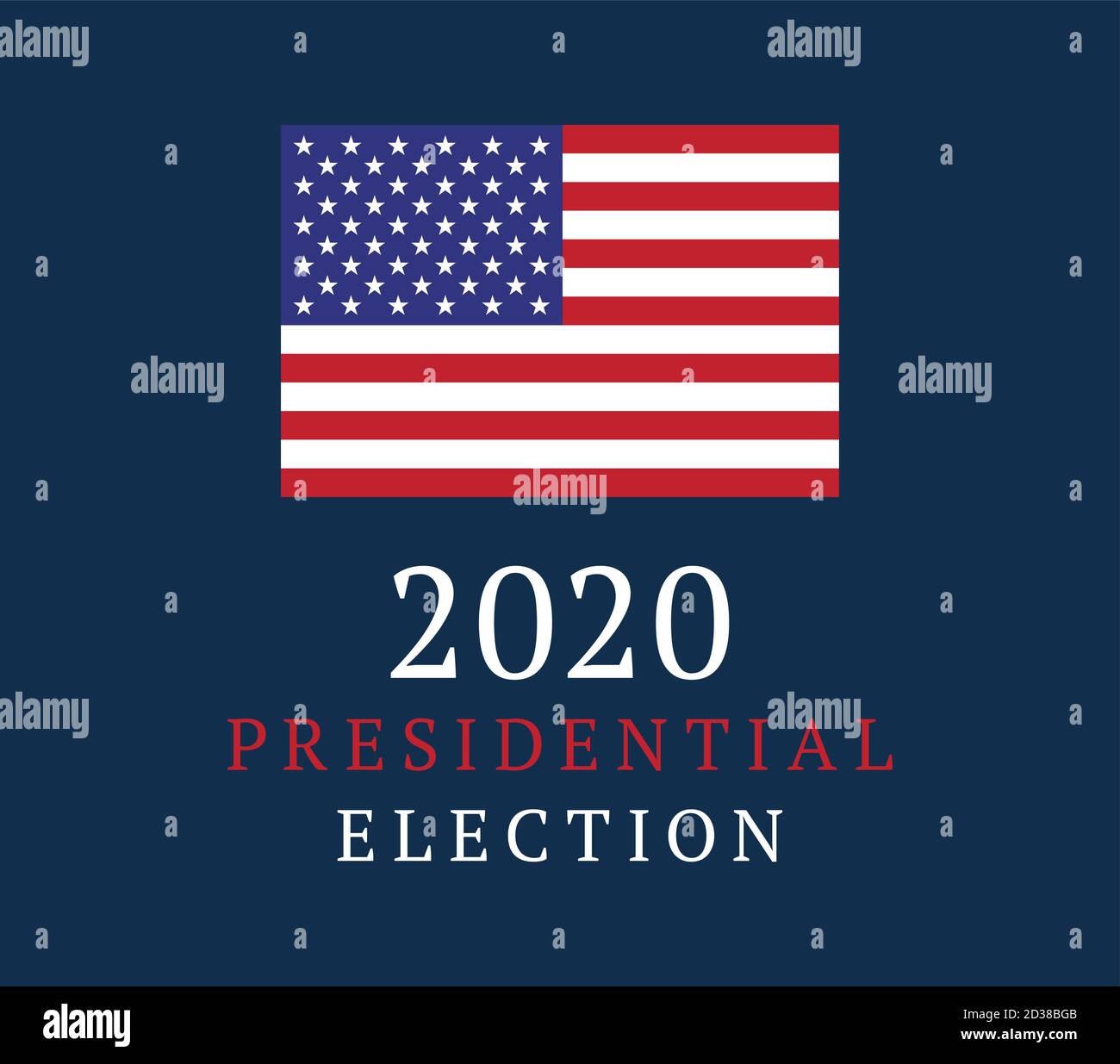 USA Vote banner. 2020 United States of America Presidential Election ...
