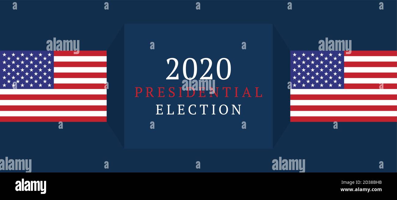 USA Vote banner. 2020 United States of America Presidential Election ...