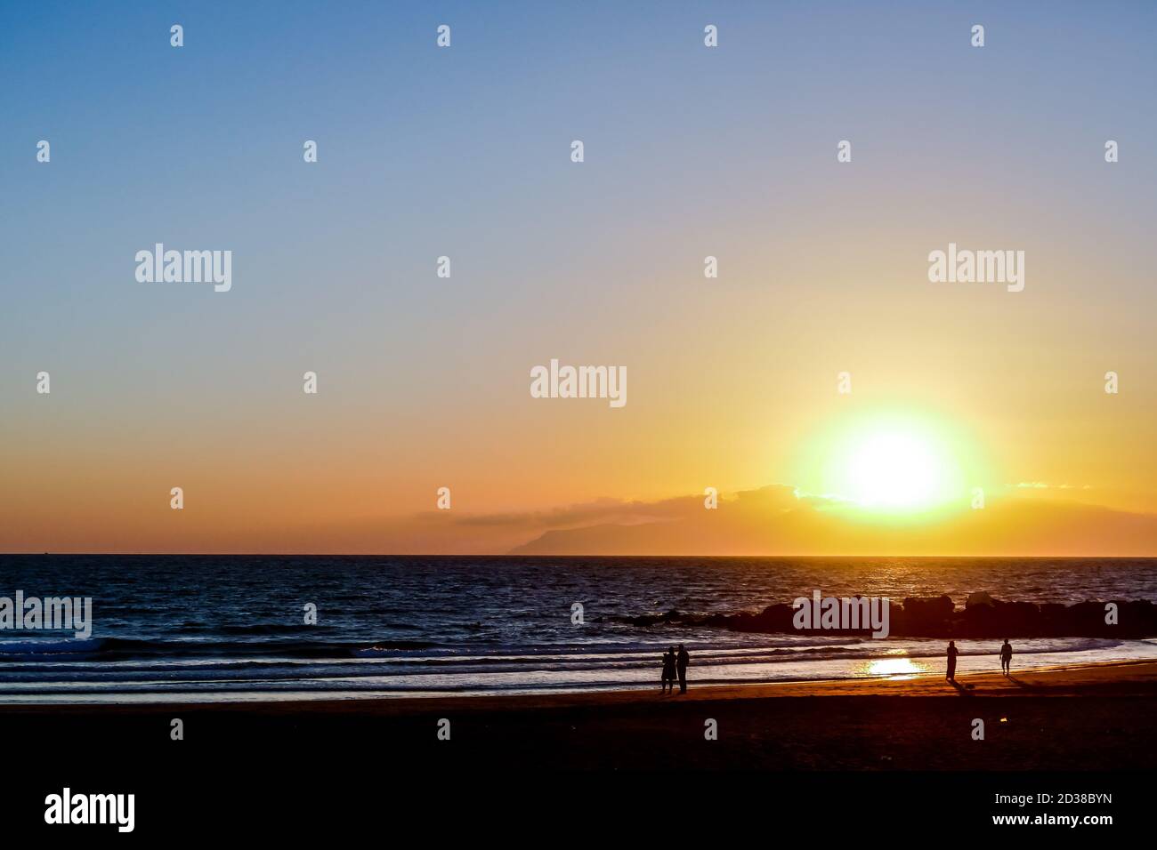Beautiful Colored Sunset Stock Photo - Alamy