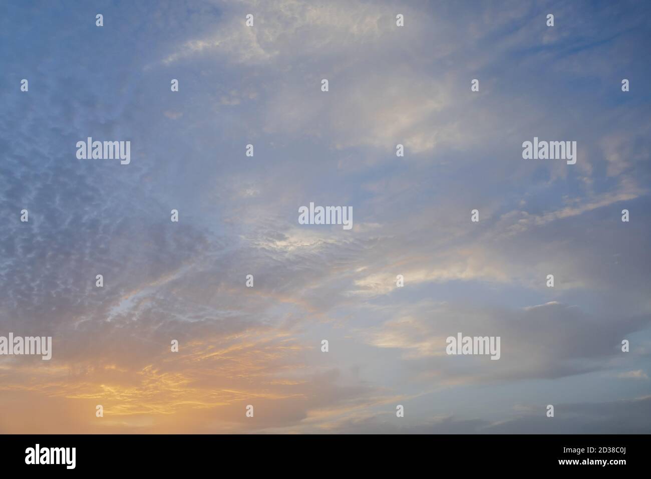 Beautiful Colored Sunset Stock Photo - Alamy