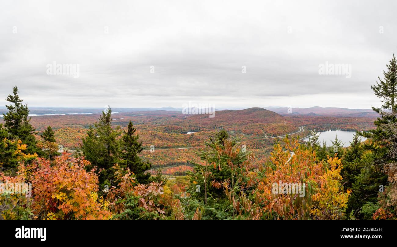 Autumnal view in the Mont-Orford national park, Canada Stock Photo - Alamy