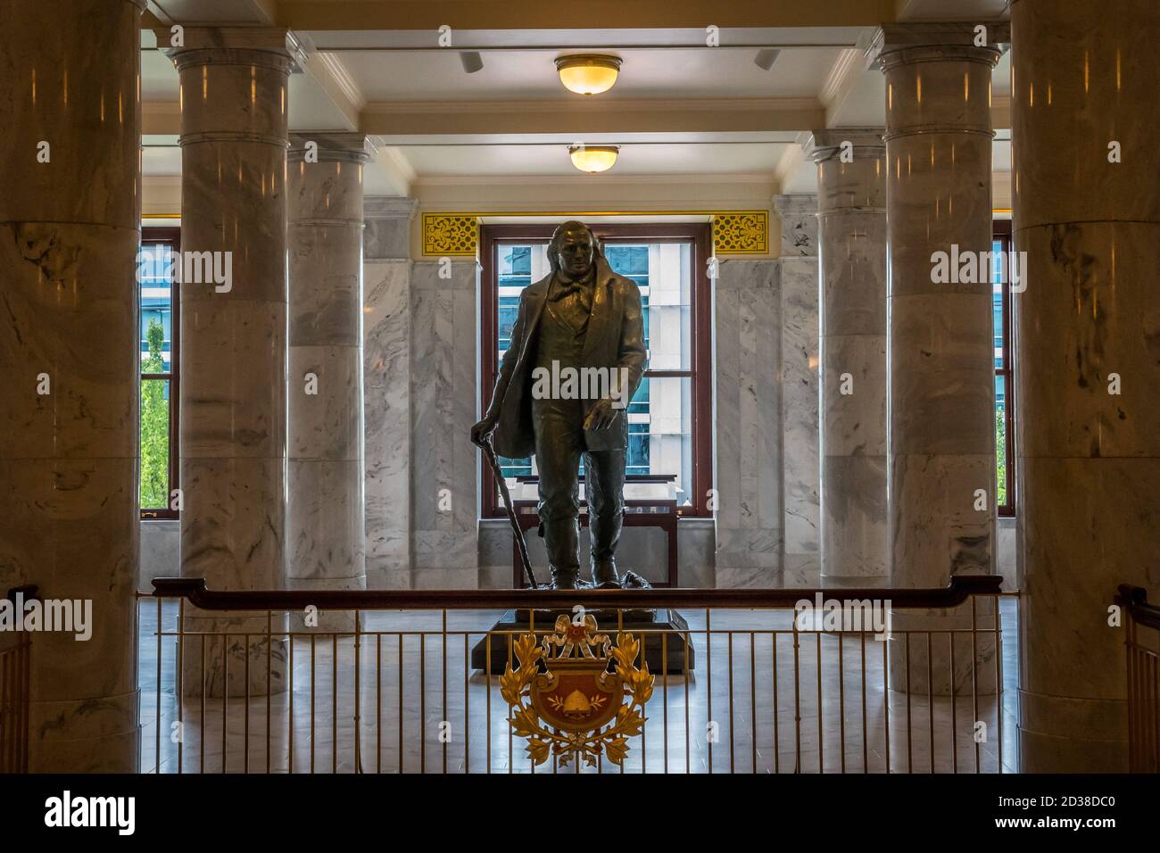 Salt Lake City, UT, USA - August 5, 2019: The large hallways of the ...