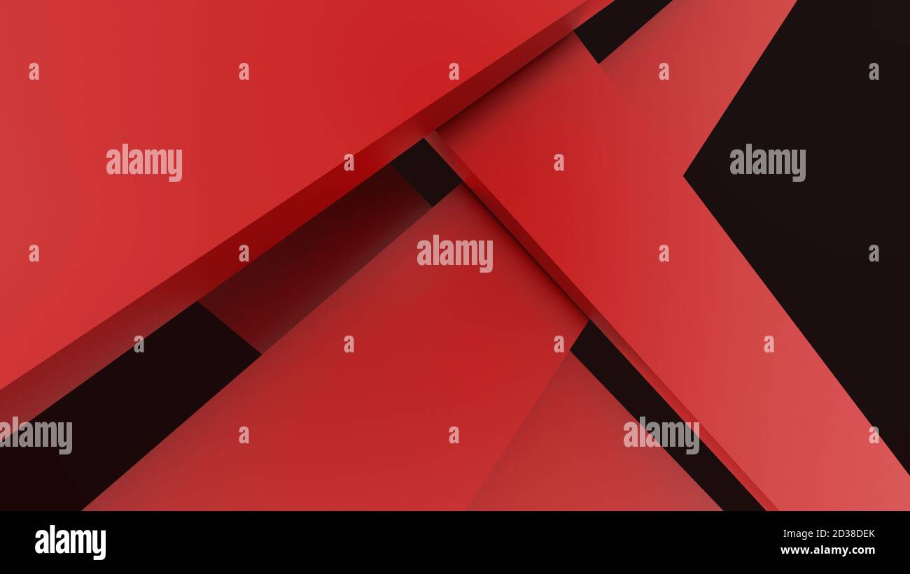 Diagonal red dynamic stripes on black background. Modern abstract 3d ...