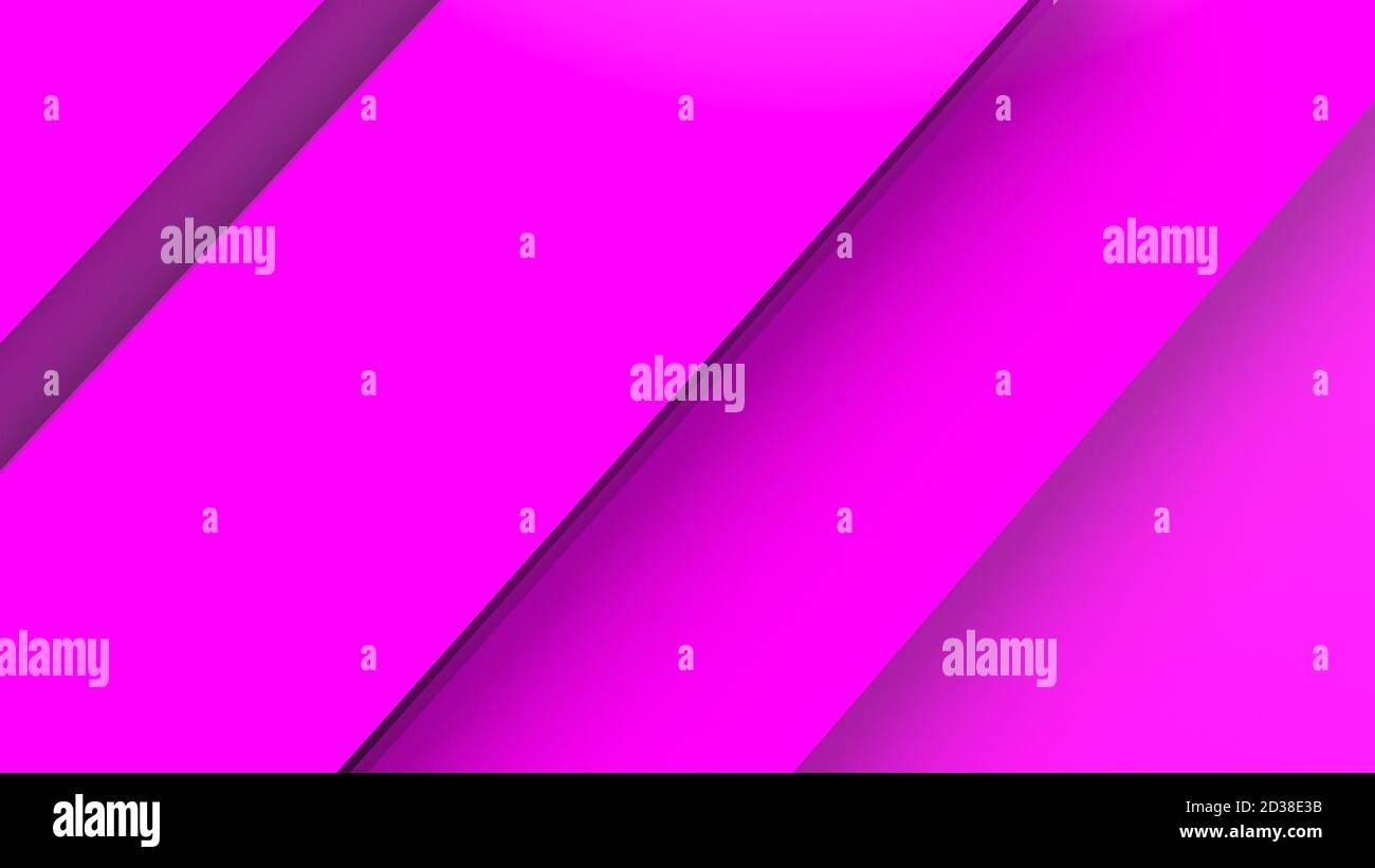 Diagonal purple dynamic stripes on color background. Modern abstract 3d render background with ...