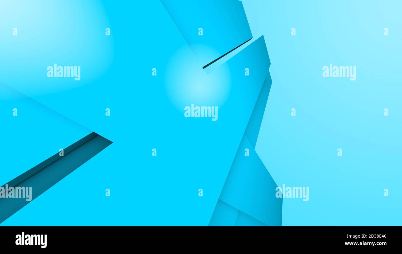 Diagonal azure dynamic stripes on color background. Modern abstract 3d ...