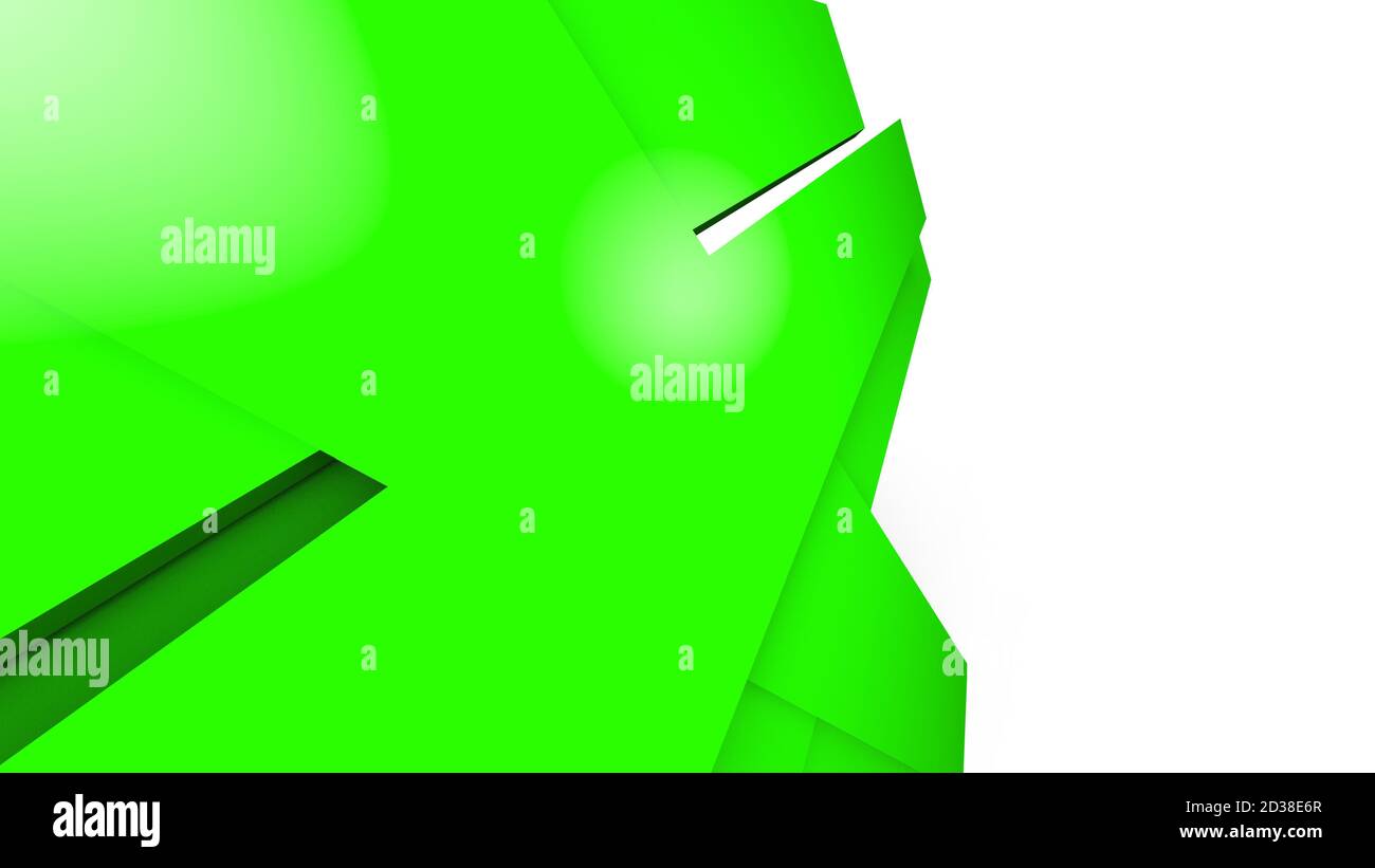 Diagonal green dynamic stripes on white background. Modern abstract ...