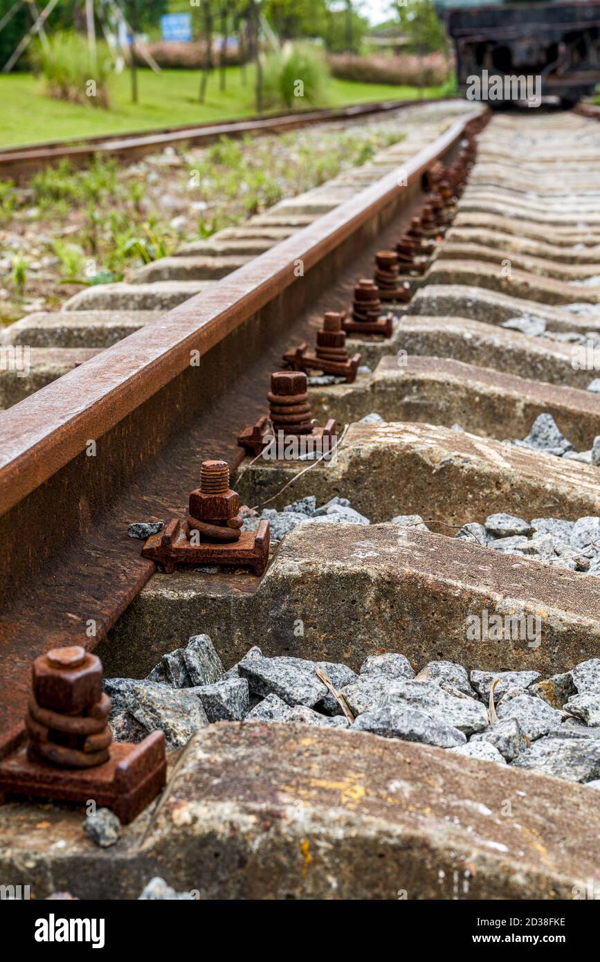 Train tracks and vintage rail bed hi-res stock photography and images ...