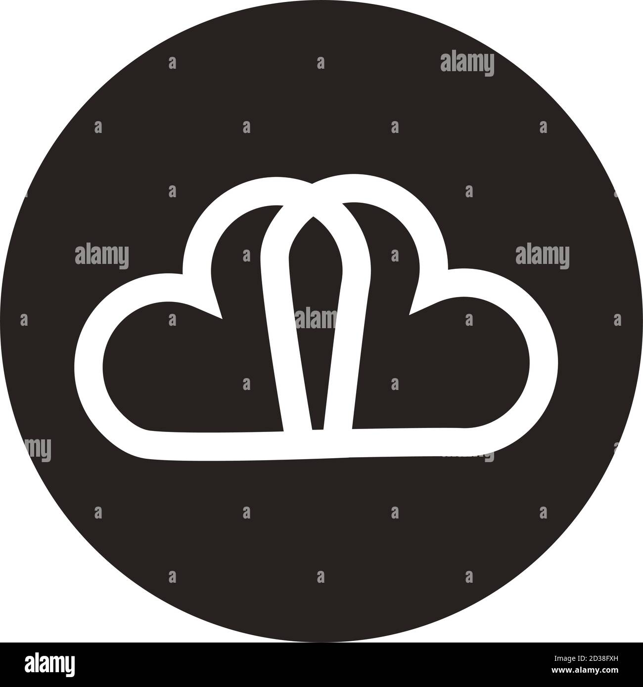 cloud sky block style icon vector illustration design Stock Vector ...