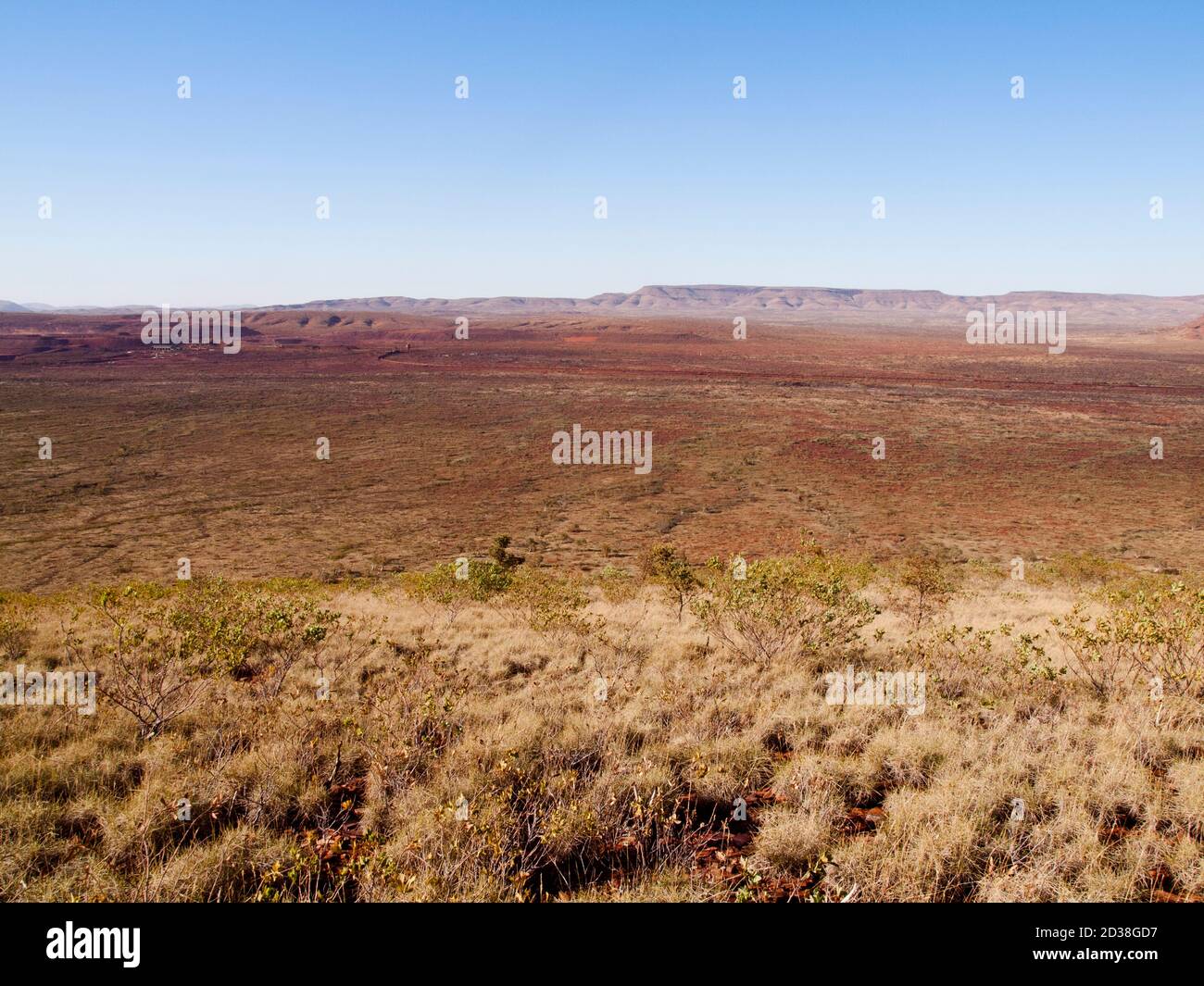 Looking towards Marandoo Mine from Mt Bruce walking track, Karijini ...