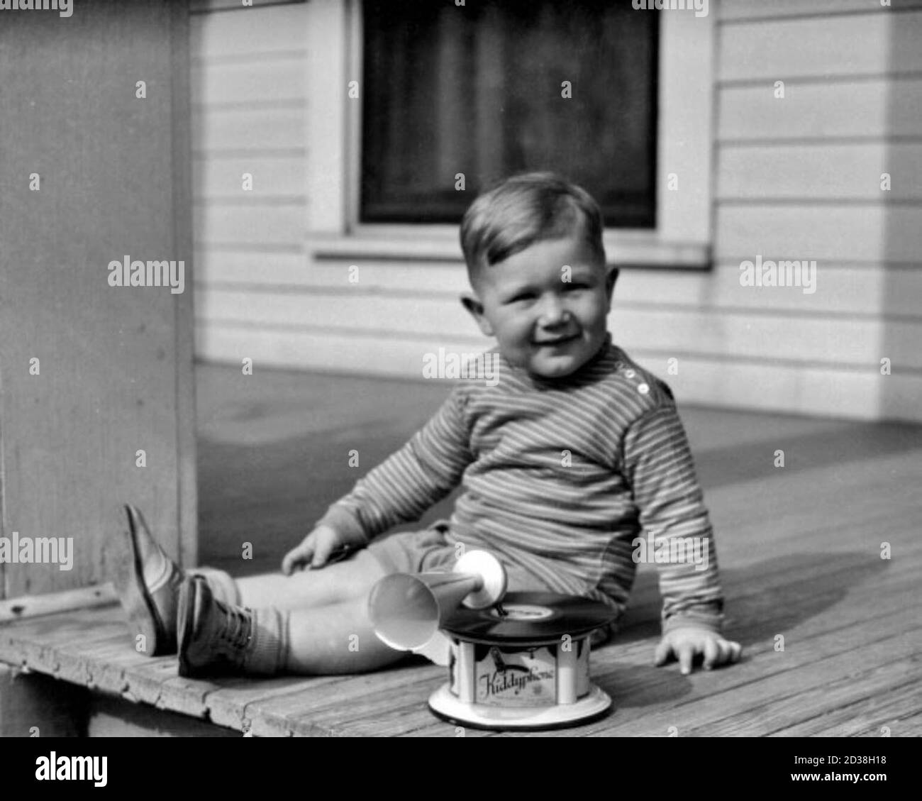 Boy and toy record player, 1920s Stock Photo - Alamy
