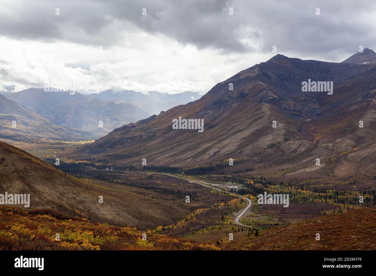 Canadian Nature Landscape in Yukon Stock Photo - Alamy