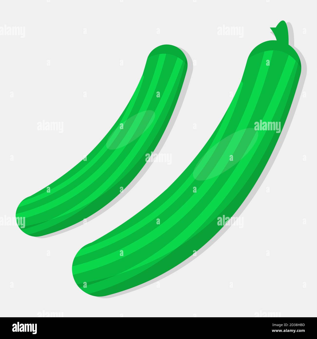 cucumber vector illustration in flat style Stock Vector Image & Art - Alamy