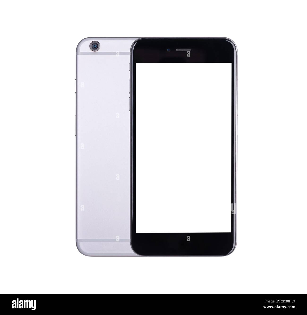 Black modern smartphone mockup front and back. Mobile smart phone ...