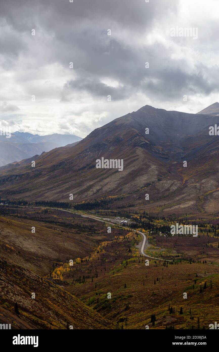 Scenic Road in Yukon, Canada Stock Photo - Alamy
