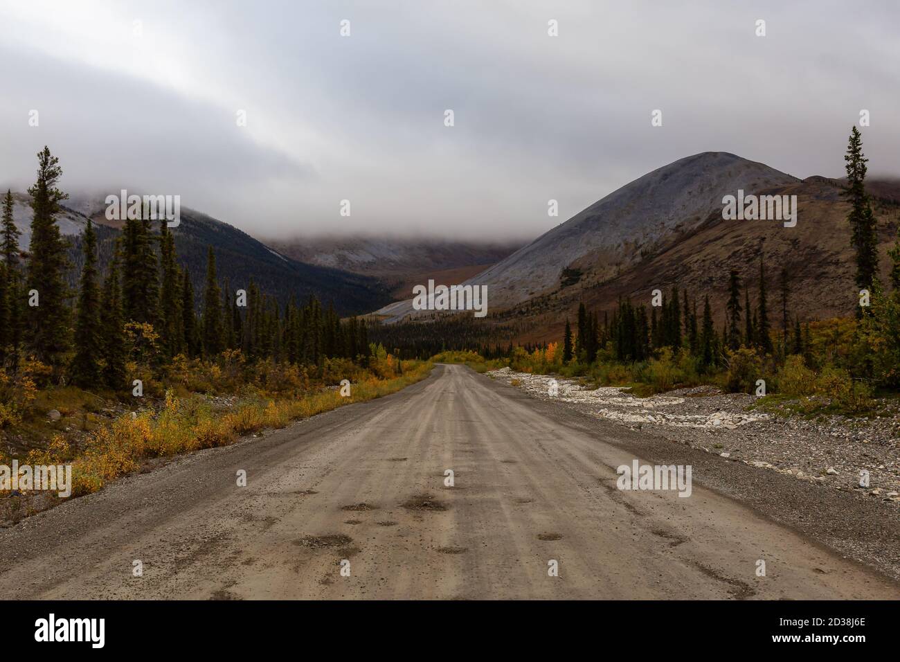 Scenic Road in Yukon, Canada Stock Photo - Alamy