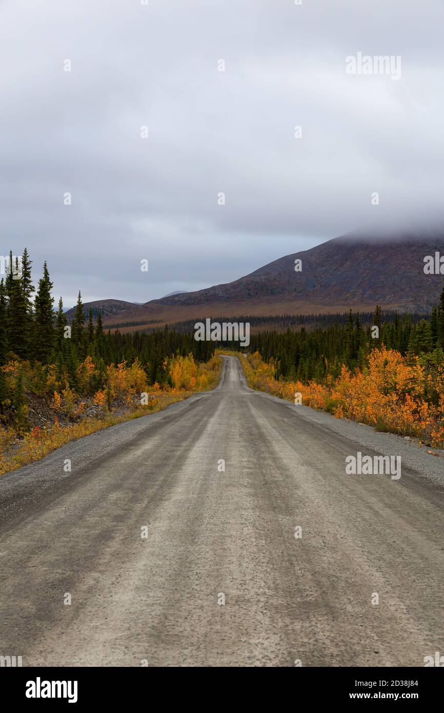 Scenic Road in Yukon, Canada Stock Photo - Alamy