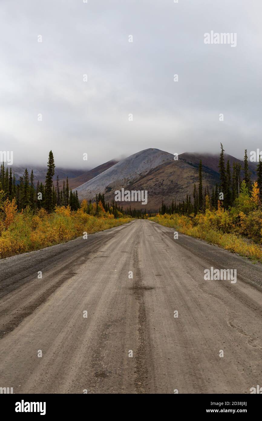 Scenic Road in Yukon, Canada Stock Photo - Alamy