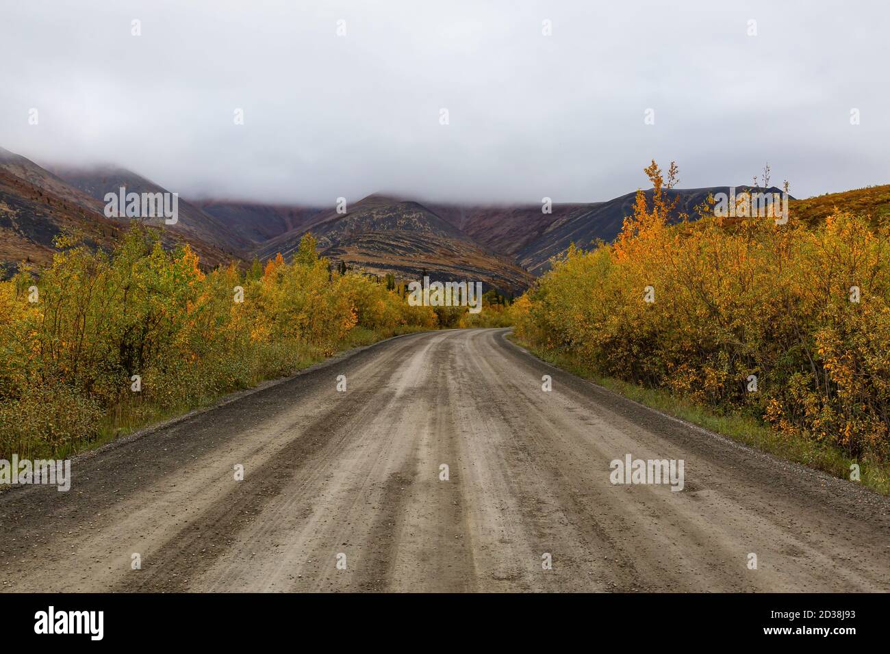 Scenic Road in Yukon, Canada Stock Photo - Alamy