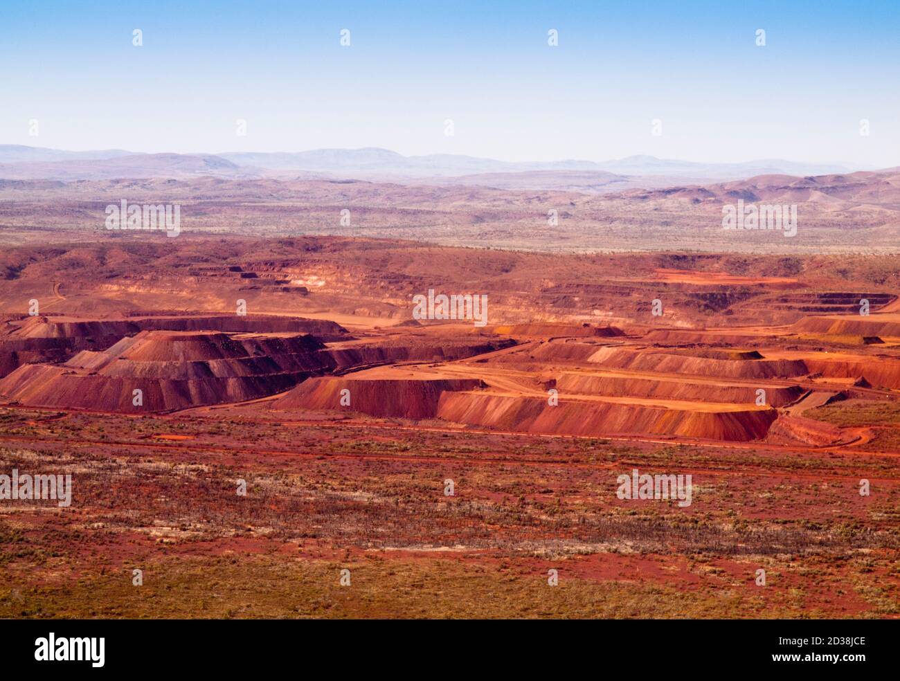 Marandoo open-cut iron ore mine is located just outside the Karijini ...