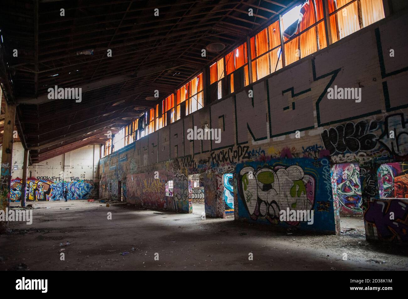 Inside the derelict Bradmill cotton mills factory in Yarraville ...
