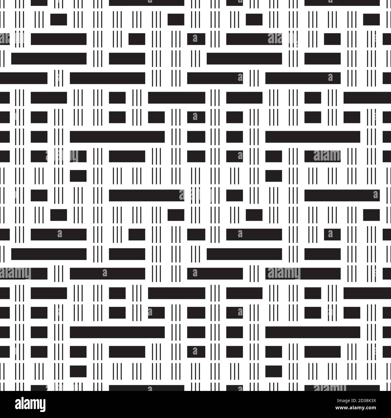 Seamless pattern with horizontal and vertical black segments Stock ...