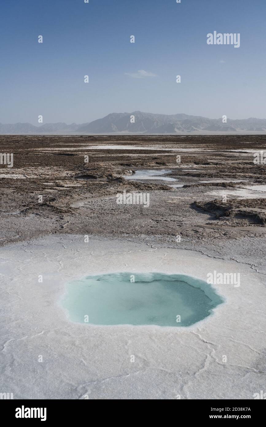 Salt pond in dry hi-res stock photography and images - Alamy