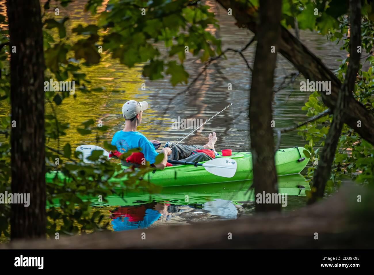 Sportsman near mountain lake hi-res stock photography and images - Alamy