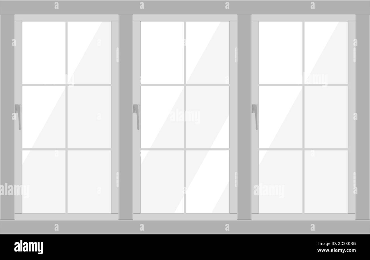 White window frame isolated on white background Stock Vector Image ...