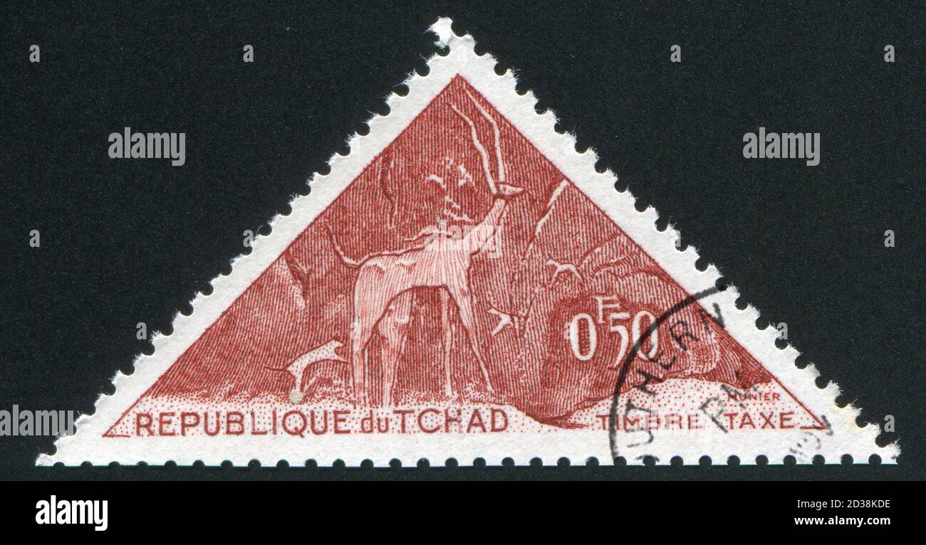 CHAD CIRCA 1962: stamp printed by Chad, shows Kudu, circa 1962 Stock ...