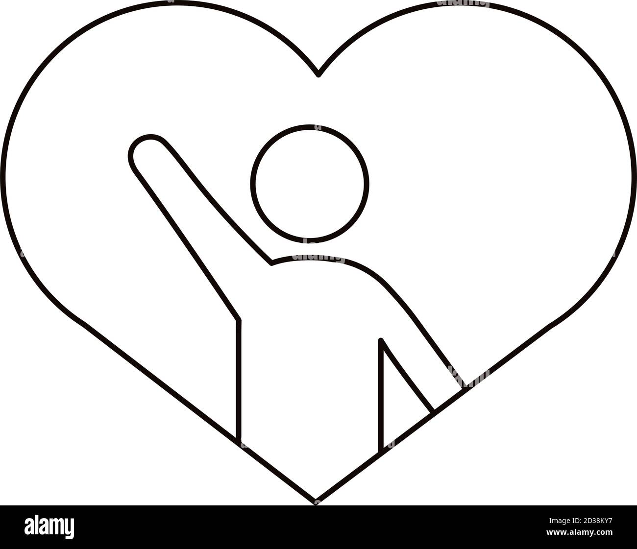 Profile avatar heart in Cut Out Stock Images & Pictures - Alamy