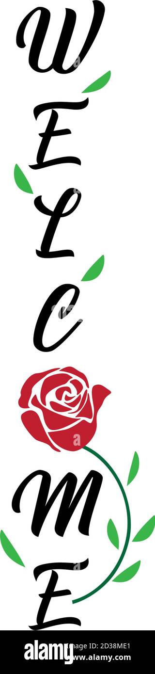 Welcome mat porch Stock Vector Images - Alamy