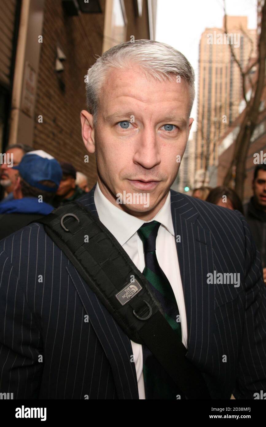 Anderson Cooper after appearance as guest co-host on "Live with Regis ...