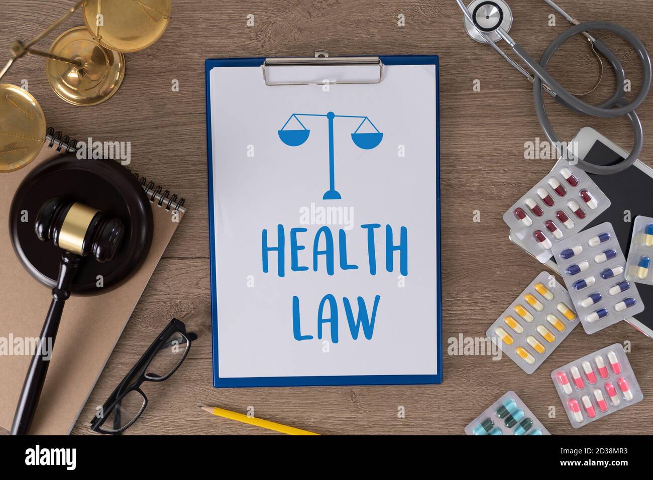 law concept Judge law medical Pharmacy compliance Health care business ...