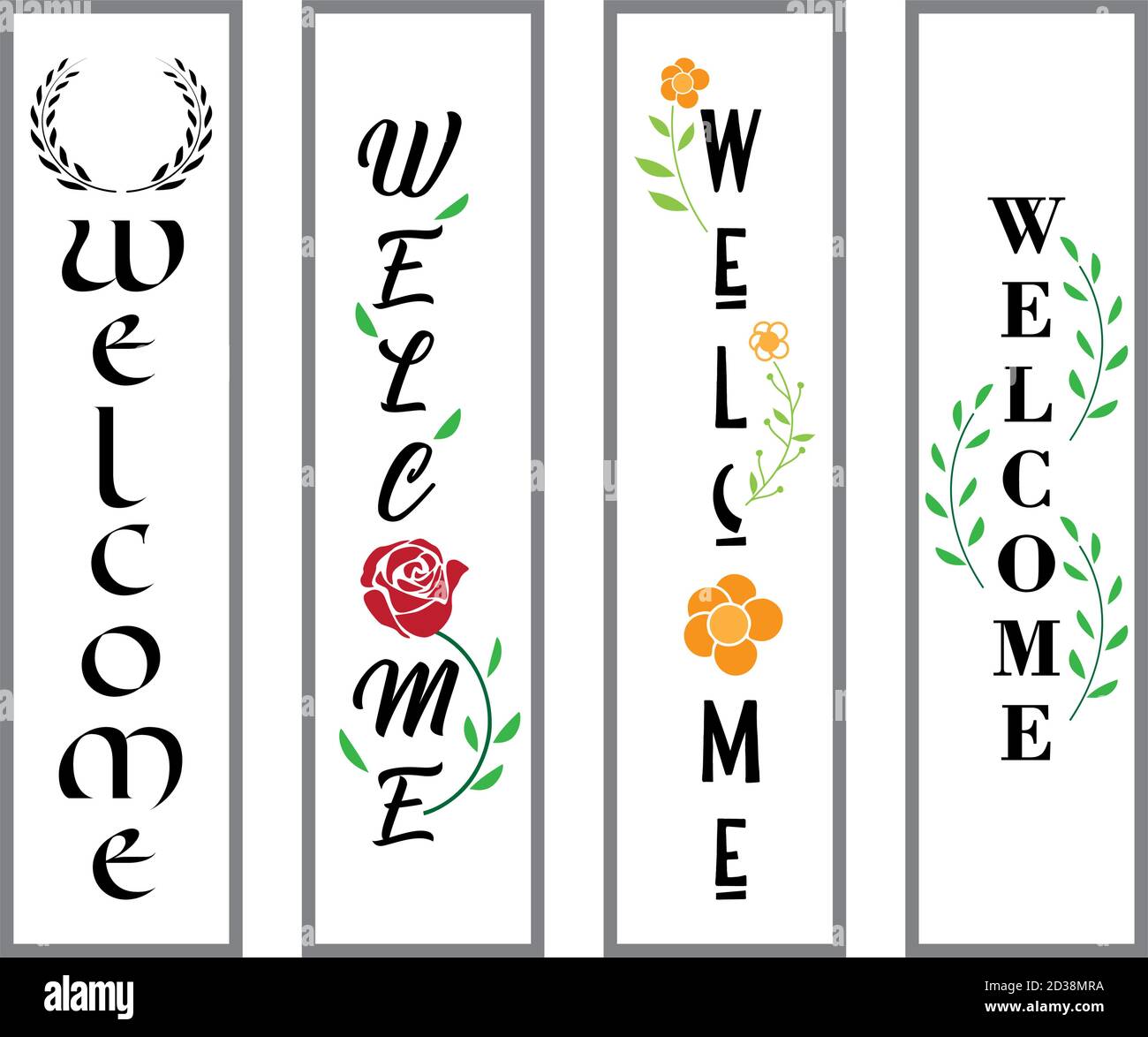 Welcome home sign Stock Vector Images - Alamy
