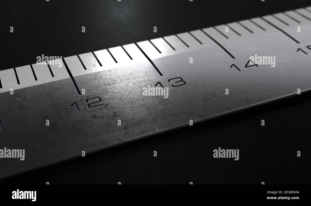 An extreme close up view of the number 13 section of an industrial ...