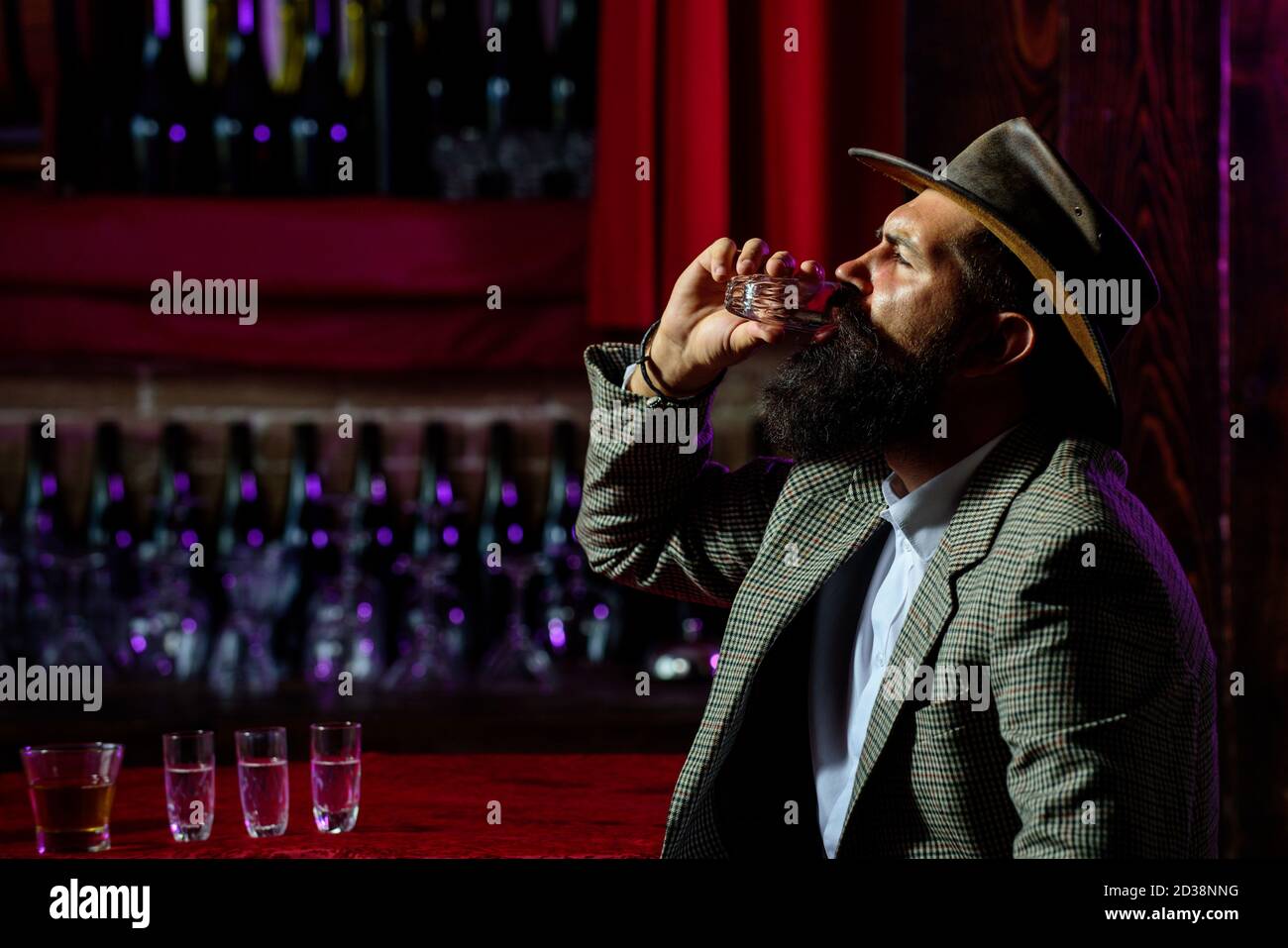 Cowboy drinking beer hi-res stock photography and images - Alamy