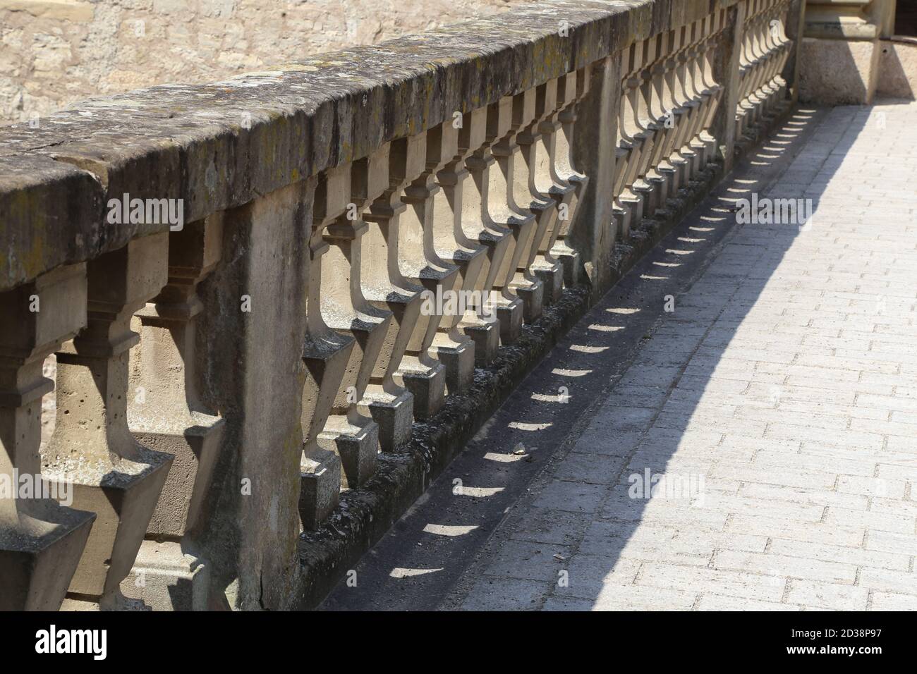 Closeup shot of an old balustrade Stock Photo - Alamy