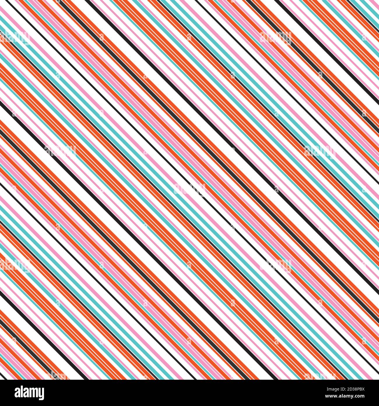 Seamless pattern with oblique colored lines Stock Vector Image & Art ...